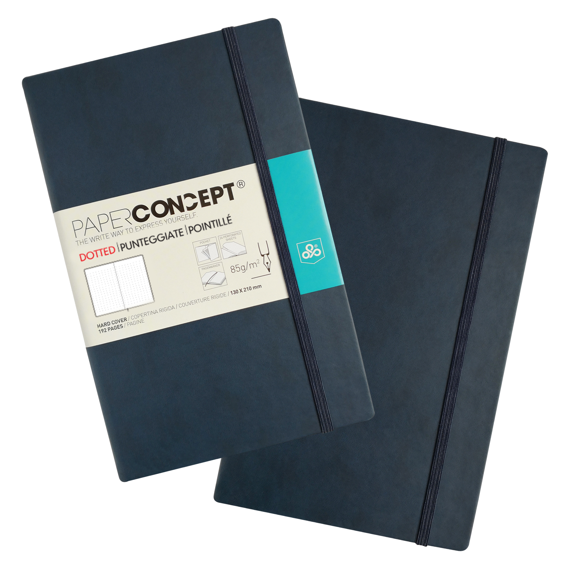 Paperconcept Executive Notebook PU Hard cover dotted 13×21 cm (pack of ...