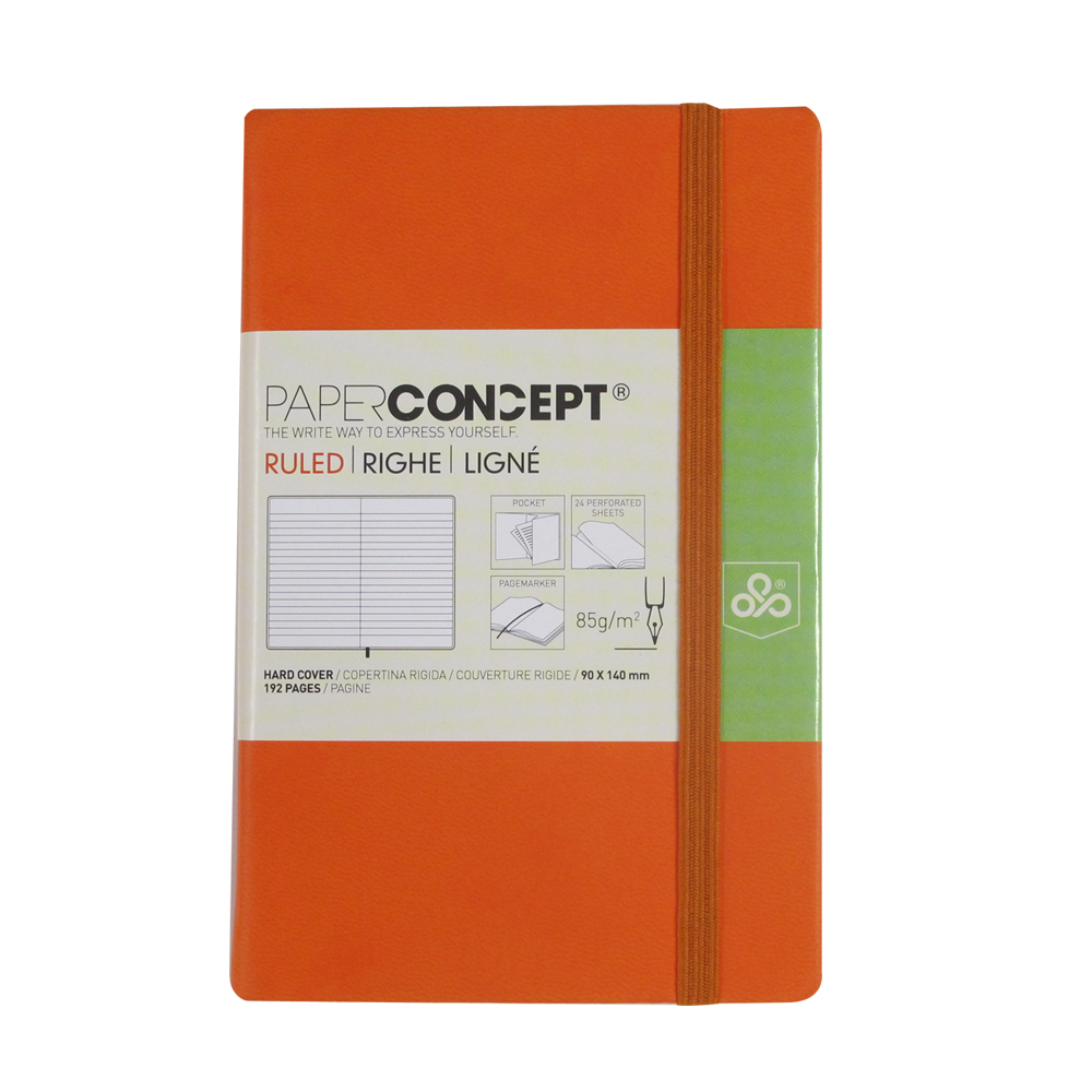 Paperconcept Executive Notebook PU Hard cover lined 9×14 cm (pack of 1 ...