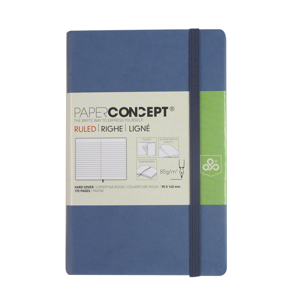 Paperconcept Executive Notebook PU Hard cover lined 9×14 cm (pack of 1 ...