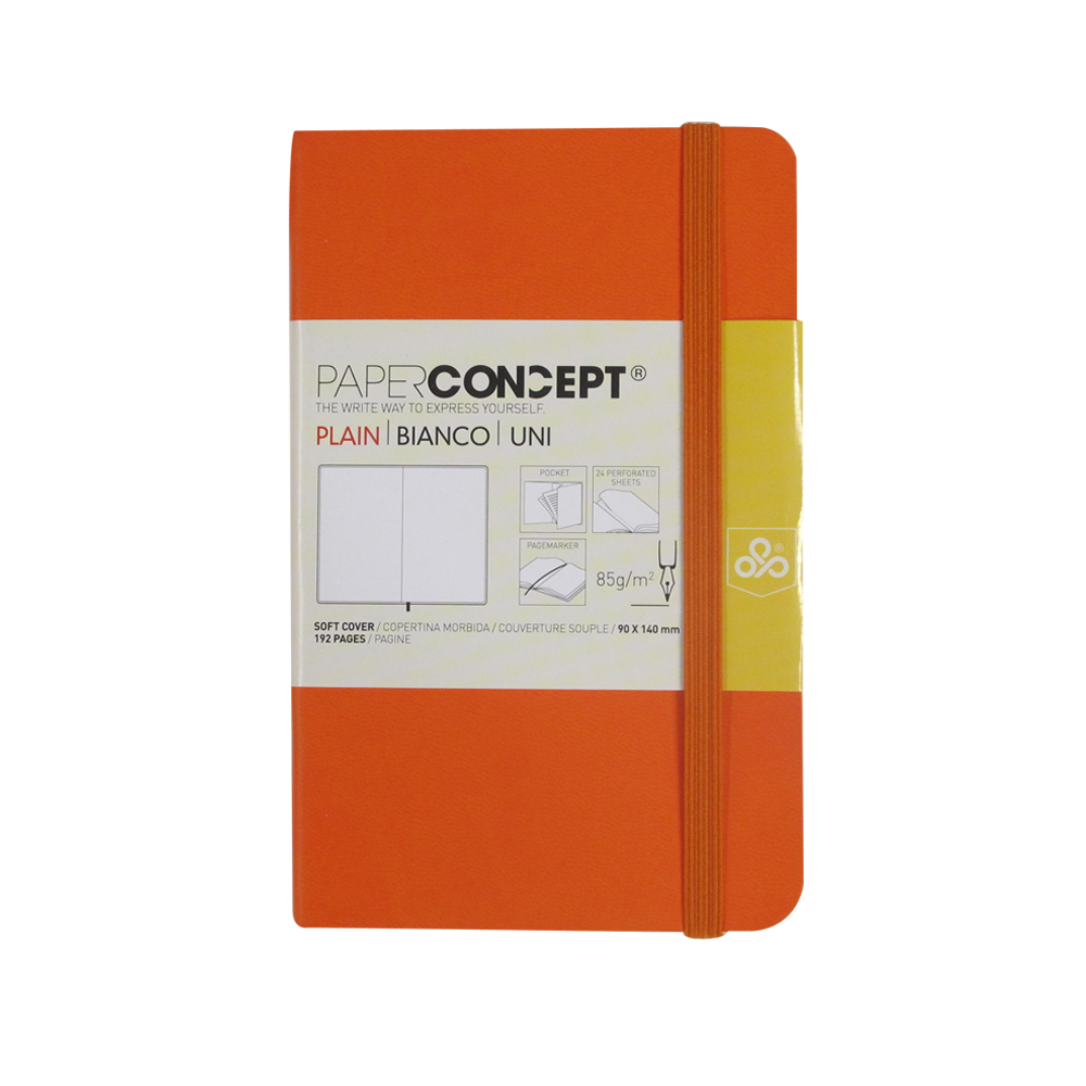 Paperconcept Executive Notebook PU Soft cover plain 9×14 cm (pack of 1 ...