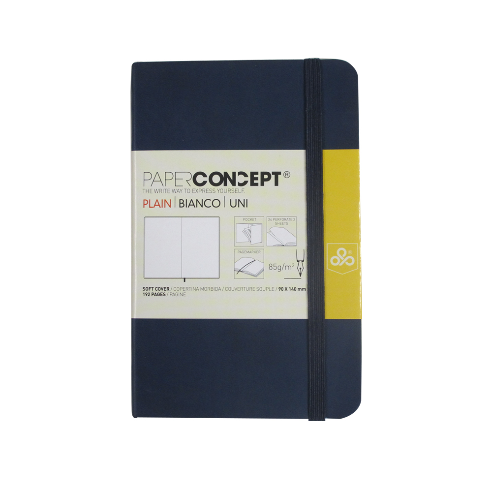 Paperconcept Executive Notebook PU Soft cover plain 9×14 cm (pack of 1 ...