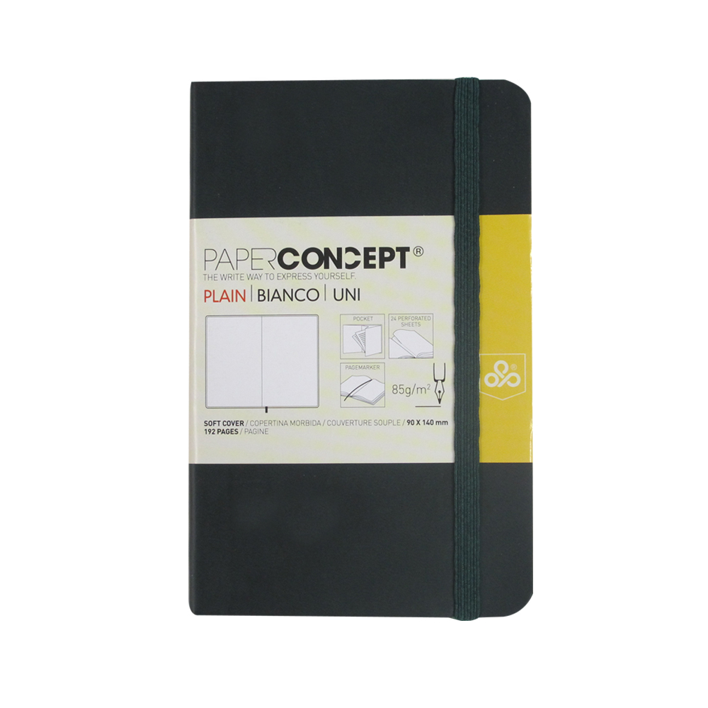 Paperconcept Executive Notebook PU Soft cover plain 9×14 cm (pack of 1 ...