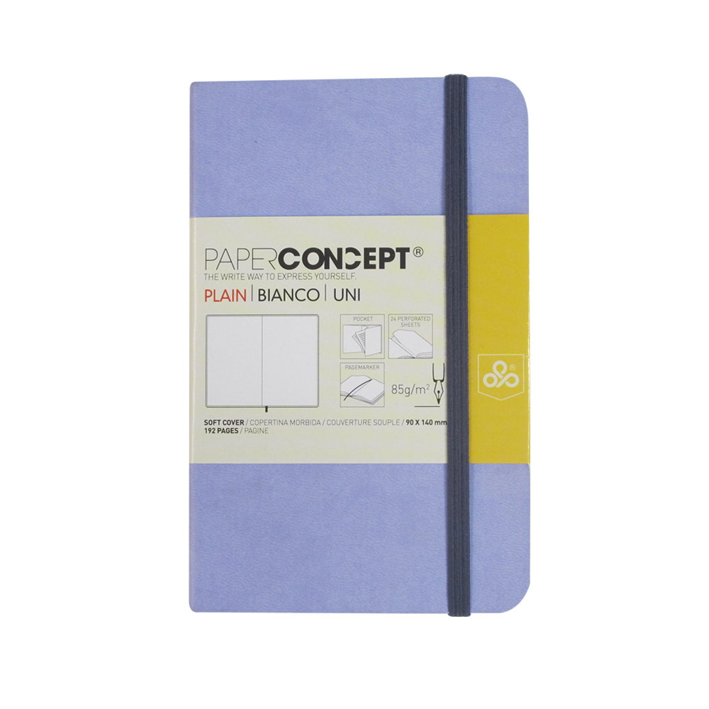 Paperconcept Executive Notebook PU Soft cover plain 9×14 cm (pack of 1 ...