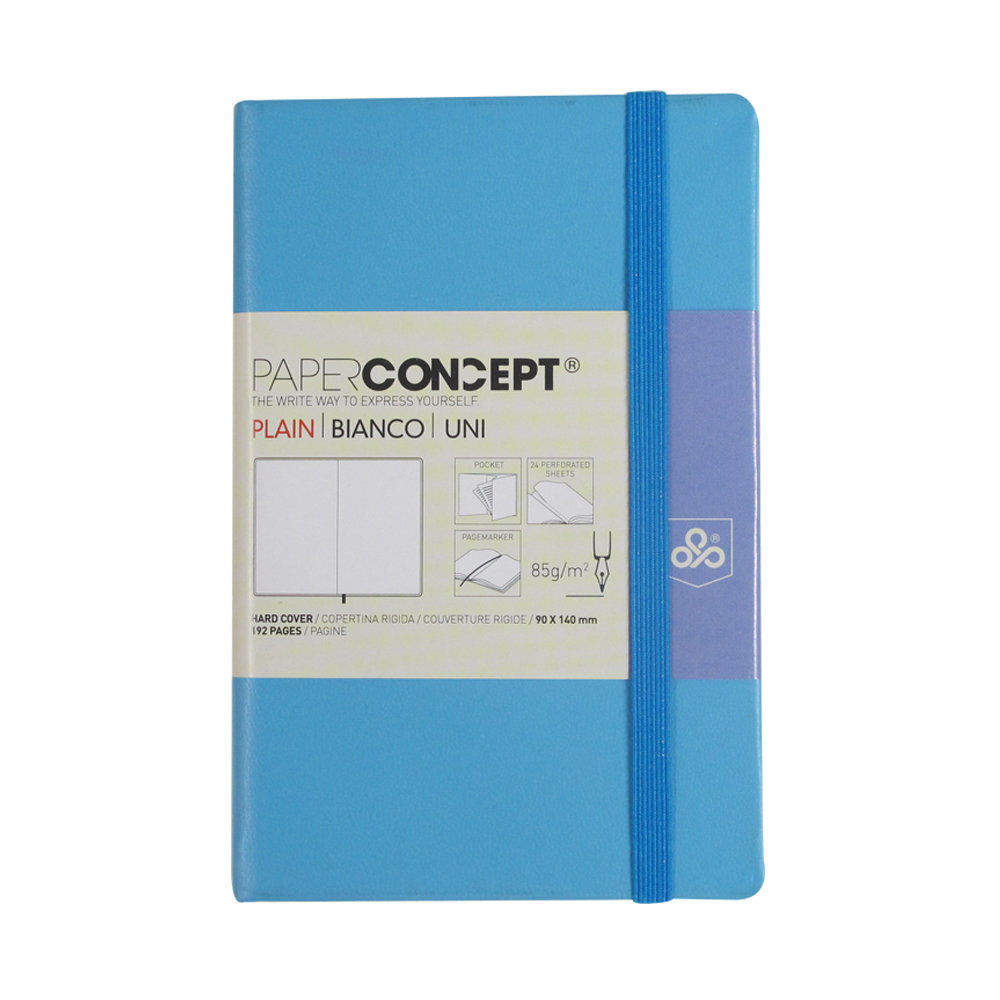 Paperconcept Executive Notebook PU Fluo Hard cover plain 9x14 cm (pack ...