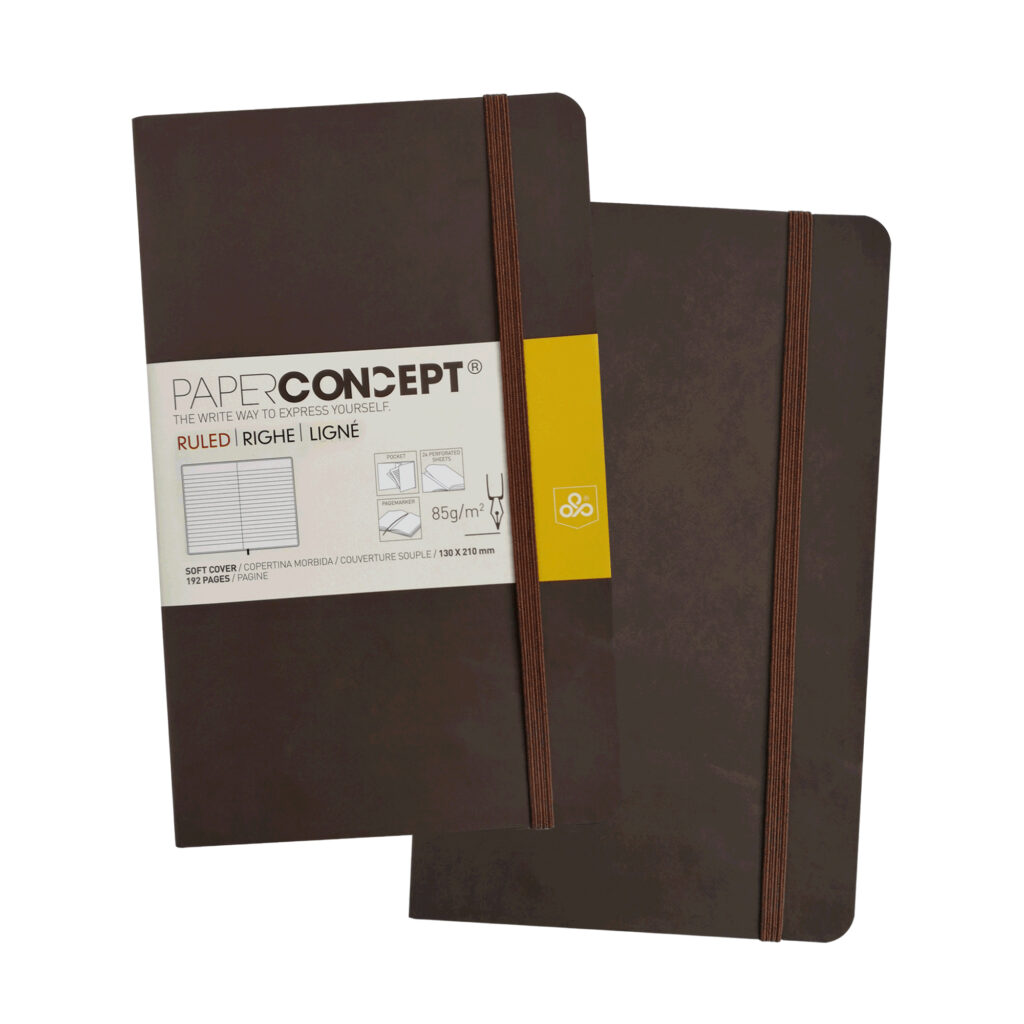 Paperconcept Executive Notebook PU Soft cover line 13×21 cm (pack of 1 ...